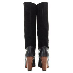 Celine | Shoes | Celine Philo Suede Sock Ankle Strap Chunky Wooden Heel ...